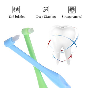 HEALLILY 6Pcs Tuft Toothbrush Tufted Brush End- Tuft Tapered Trim Toothbrush Soft Trim Wisdom Toothbrush Single Compact Interdental Interspace Brush for Detail Cleaning