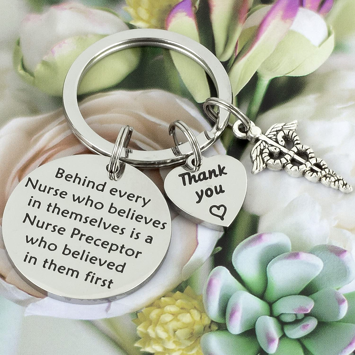Hutimy Nurse Instructor Gift Keychains Nurse Preceptor Thank You Jewelry Nursing Instructor Appreciation Gifts Nursing Preceptor Keychain