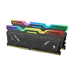 GeIL Polaris RGB DDR5 RAM, 32GB (16GBx2) 5200MHz 1.25V ,AMD Compatible, Long DIMM High Speed Desktop Memory, Hardcore Immersive Gaming/Multimedia Content Creation/Quality Live Streaming(Gray)