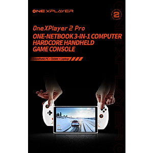 Oushedi ONEXPLAYER 2 Pro AMD R7-7840U PC Game Console Removable Handle 5 in 1 Laptop Tablet 8.4 Inch 2.5K IPS Screen Windows11 Computer (32G+2TB, Ore Black)
