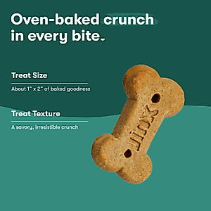 Jinx Oven-Baked Beef Bone Broth Biscuit Treats, Crunchy, All Natural, Superfood-Rich with Real Beef, Pumpkin & Blueberries, 16oz, 4 Pack