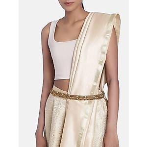 I Jewels 18k Gold Plated Indian Wedding Bollywood Faux Waist Chain/Kamar Patta/Belly Chain Indian Jewelry for Women(B023)