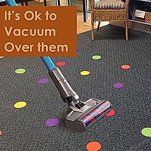 MR-LABEL – 4" Rewritable Carpet Markers – 9-Color Carpet Spots - Circle Spot Markers for Preschool Classroom - Line Up Dots -Carpet Dots for Teacher Supplies|family Games|homeschooling(36 pcs)