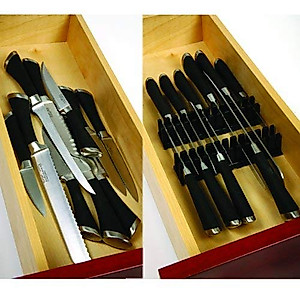Norpro 4Pc Knife Drawer Organizer Set New Works With All Knife Sizes And Styles