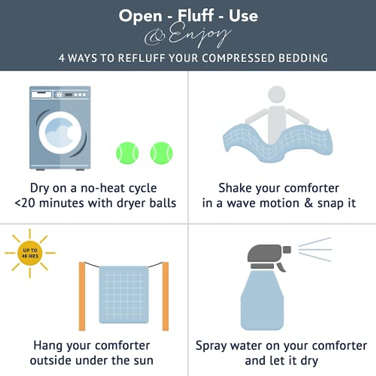 Comfort Spaces Bed in A Bag - Trendy Casual Design Cozy Comforter with Complete Sheet Set with Side Pocket, All Season Cover, Matching Shams Queen(90"x90"), Kate, Grey/Purple 9 Piece