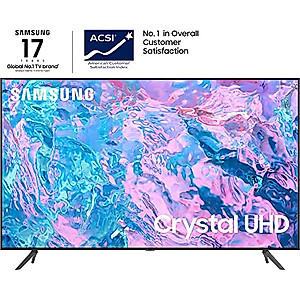 SAMSUNG UN55CU7000 55 inch Crystal UHD 4K Smart TV Bundle with Deco Gear 2X 4K HDMI 2.0 Cable w/Copper Conductors & CPS Exclusive 26 Month Protection Pack (BEACH-CPS-261000)