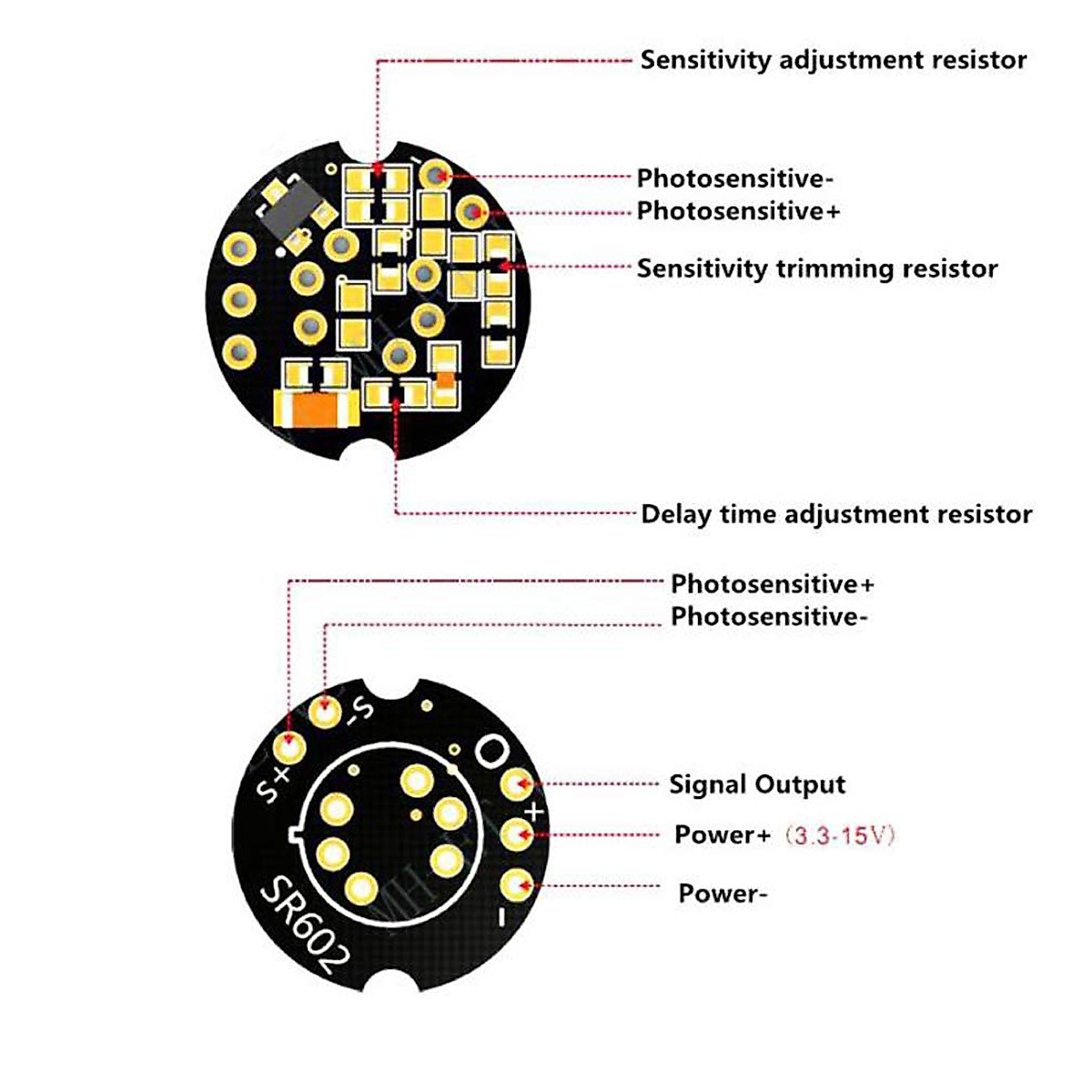 HiLetgo 3pcs Mini SR602 Motion Sensor Detector Module Pyroelectric Infrared Sensory Switch High Sensitivity for Arduino PI