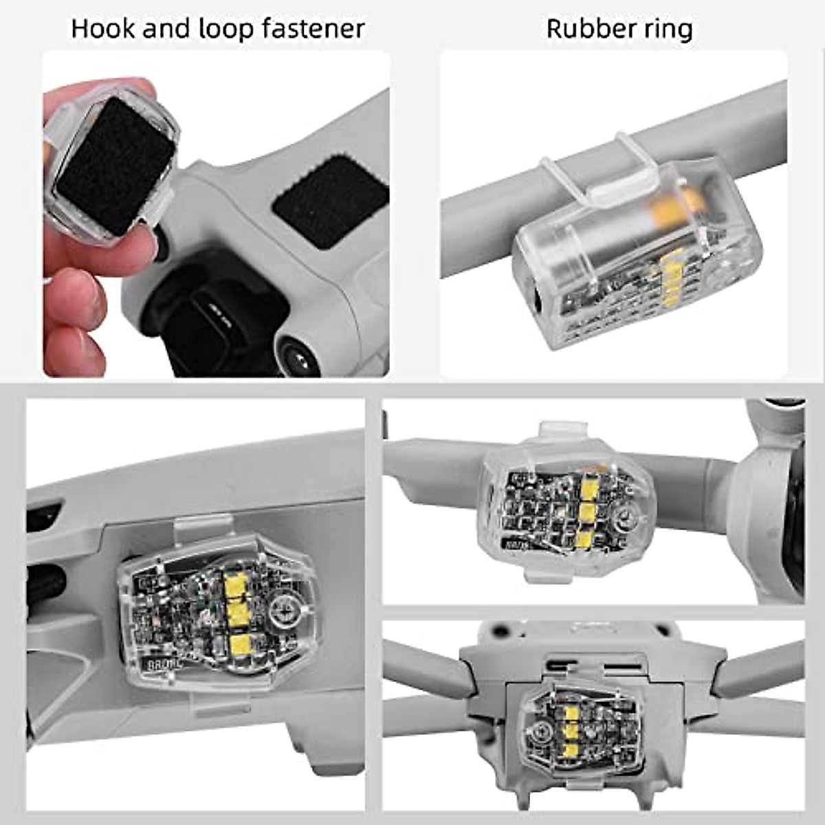 HeiyRC Mini 3 Pro Drone Strobe Light for DJI Air 2S Mavic Mini 2 SE Mavic 3 Classic Night Flight FAA Anti Collision Rechargable Led Lamp Accessory