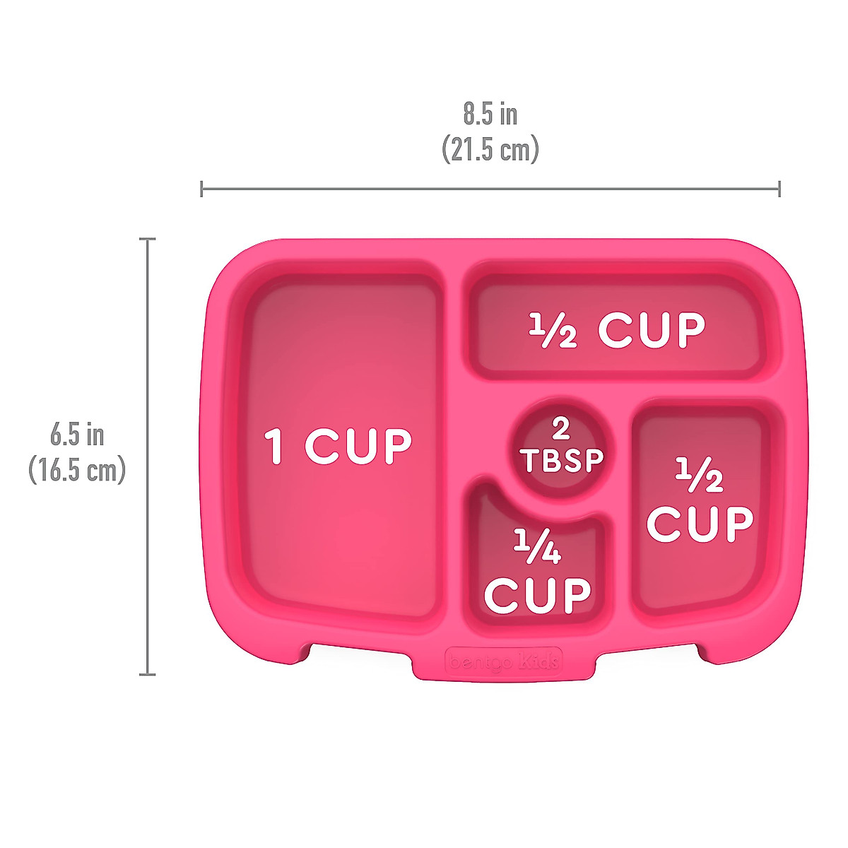 Bentgo® Kids Prints Tray with Transparent Cover - Reusable, BPA-Free, 5-Compartment Meal Prep Container with Built-In Portion Control for Healthy Meals At Home & On the Go (Fairies)
