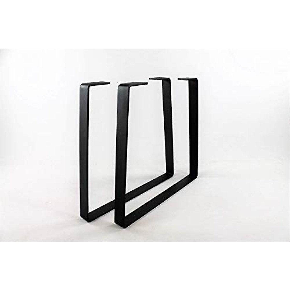 Wide Base Trapezoid Steel Dining Table Legs-Choose Your Height and Width