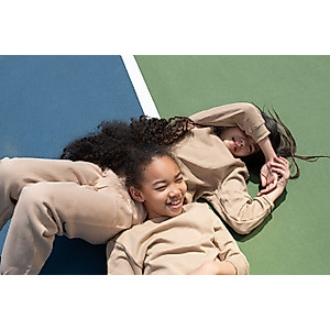 Leveret Kids & Toddler Boys Girls Long Sleeve Sweatshirt Beige (Size 4 Years)