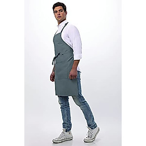 Chef Works Unisex Butcher Kitchen-aprons, Gray