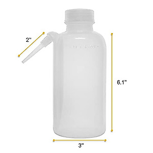 EISCO Wash Bottle, 500ml - Polyethylene - Translucent, Unbreakable - Screw Cap with Down Spout for Dispensing Liquid Labs