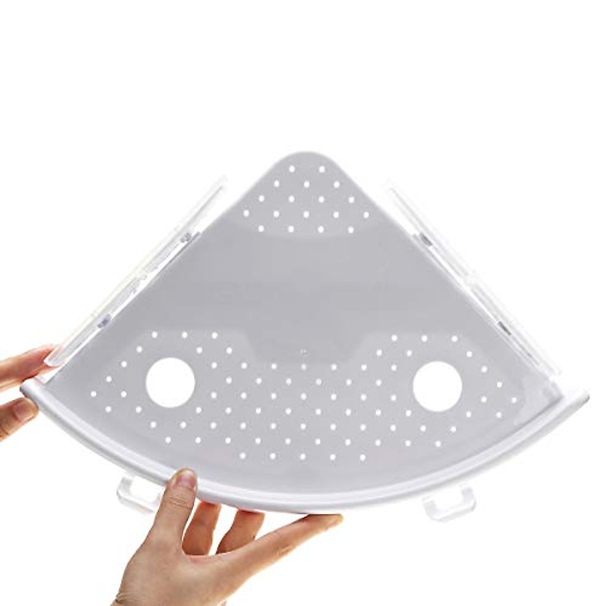 NC KAISENG Corner Storage Holder,Bathroom Shower Corner Storage Paper Shelf Holder Shower Caddy Holder Rack White Organizer