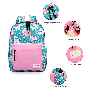 NICE CHOICE Preschool Backpack Kindergarten Elementary School Toddler Backpacks With Lunch Bag Pencil Case Set for Boys and Girls (Cute Unicorn) One Size