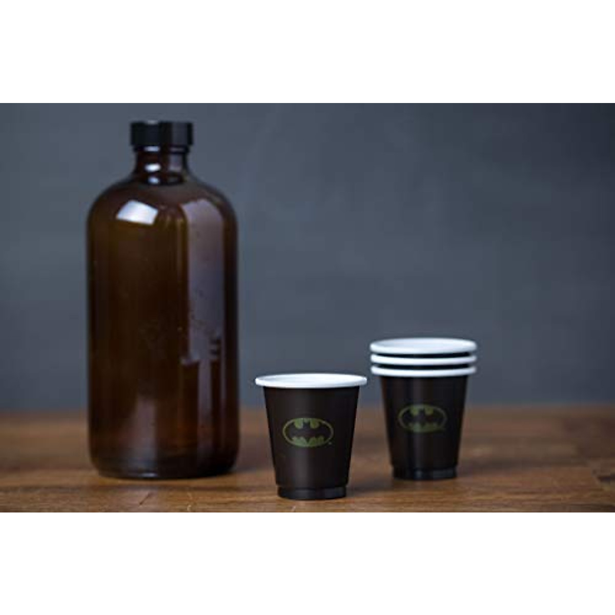 Silver Buffalo DC Comics Batman 20 Pack Disposable Mini Plastic Party Drinking Cups, 2 Ounces