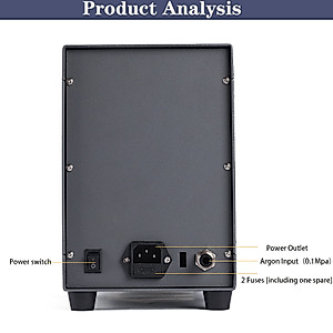 Permanent Jewelry Welder Kit, Automatic Spot Welder Pulse Argon Arc Welding Machine Jewelry Welder, for Jewelry Restoration, 50-600A, with Welding Loop Clamp, Pressure Gauge, Tweezers