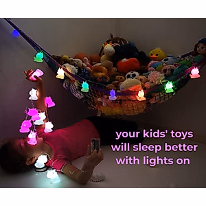 MiniOwls Storage Hammock Stuffed Toys Organizer - Fits 30-40 Plush Animals. Great Gift for Boys and Girls. Instead of Bins and Toy Chest – Displays Teddies Easily. (Purple, X-Large)