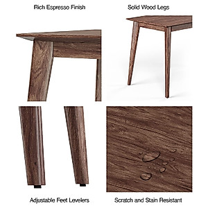 Union & Scale UN56950 MidMod 60 Storage Desk, Espresso (UN56950)