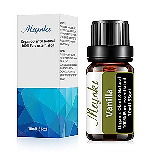 Vanilla Essential Oil Organic Olant & Natural 100% Pure Vanilla Oil - Perfect for Diffuser, Humidifier, Massage, Skin & Hair Care-10ml