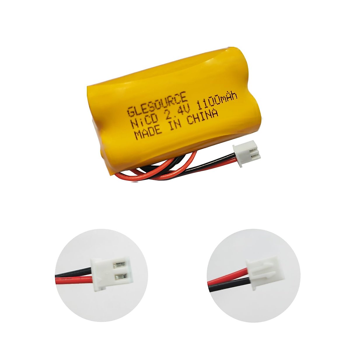 GLESOURCE 2.4V AA Exit Sign Battery Replacement for Exitronix 10010036 Lithonia 10010034 Interstate NIC1394 BEL-179 Exit Sign Emergency Light (2 Pack)