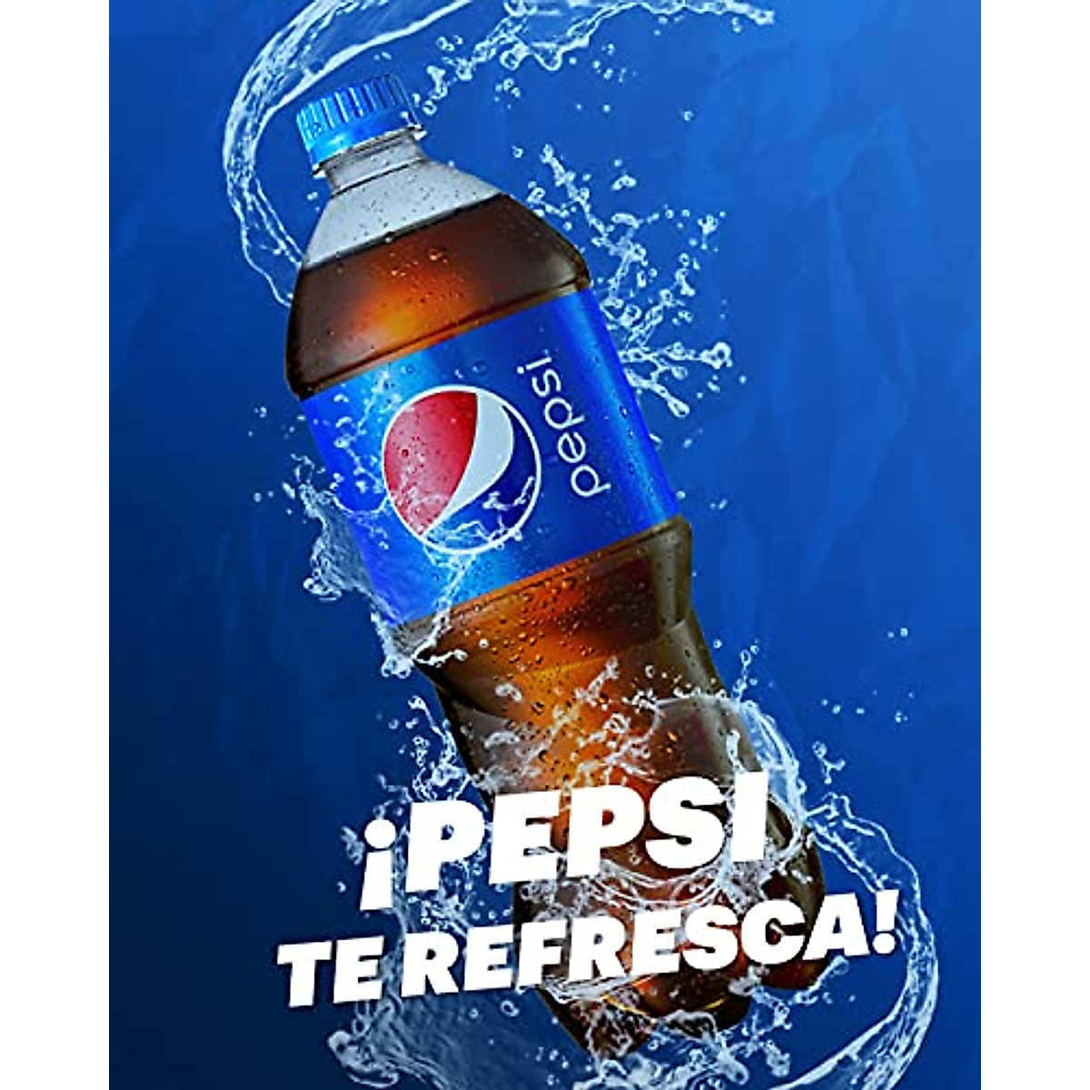 Pepsi Soda - Plastic Bottle in your Family Presentation of 3 Lt. / 101 Fl Oz with Cola Flavor. Delicious and Refreshing, that´s what you Like (Pack of 3 bottle TOTAL of 3 Lt. / 101 Fl Oz each)