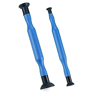 QWORK Valve Hand Lapping Stick, 4 Pack Double Ended Valve Grinding Tool with Suction Cup, Hand Valve Lapper Set 1-1/8, 1-3/8, 5/8, 3/16 Inch