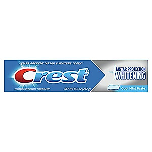 Crest Tar Sm Mnt Wht Size 8.2z Crest Tartar Protection Tartar Control Toothpaste Cool Mint Paste 8.2 Ounce (Pack of 7)