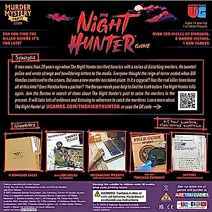 Murder Mystery Party | The Night Hunter, Can You Catch The Killer Before It's Too Late? Murder Mystery Party Game, for Ages 14+