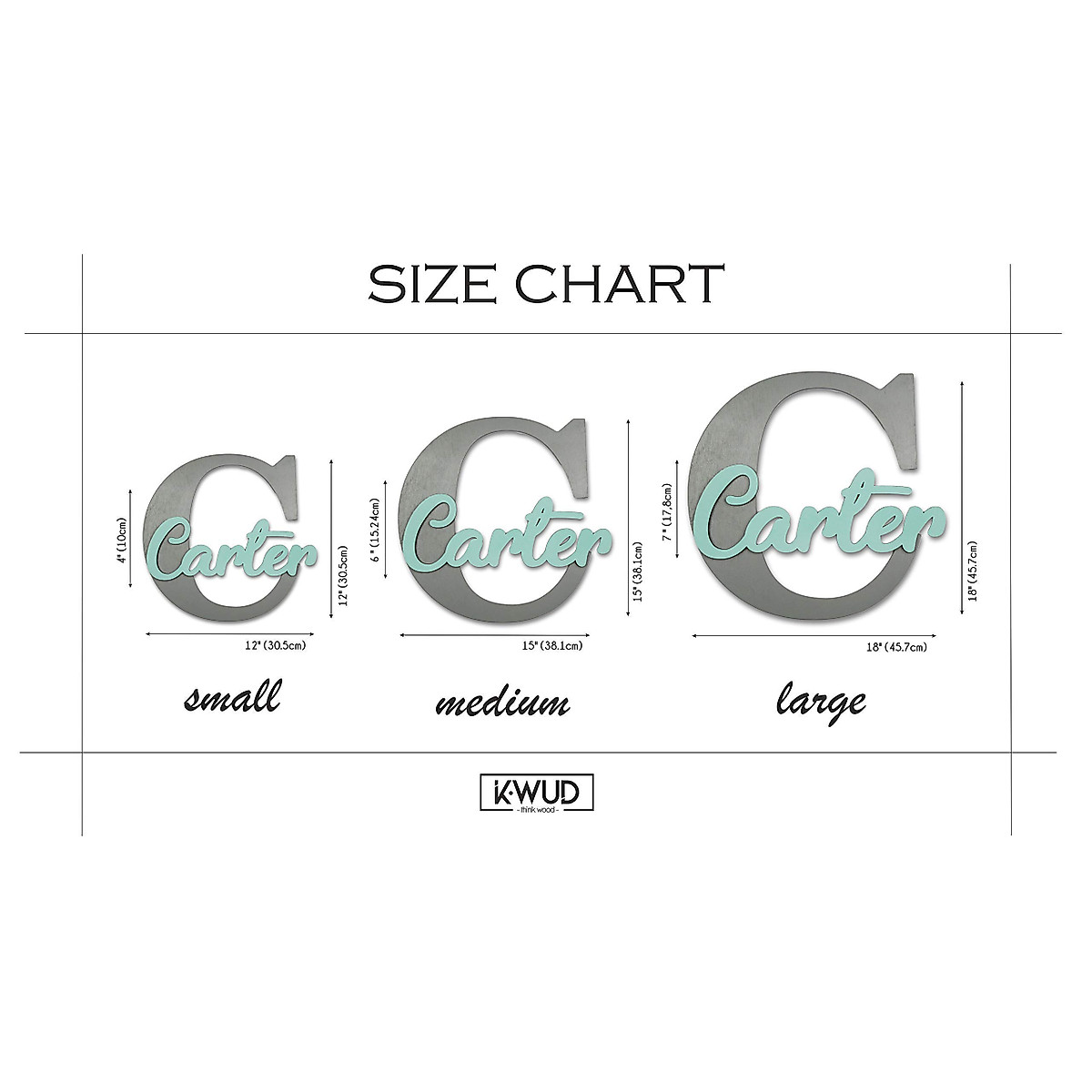 Custom Personalized Wooden Name Sign, Wood Letter, Nursery Wall plaque decor for Boys and Girls