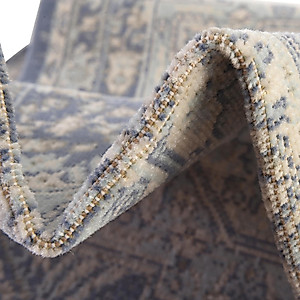 Unique Loom Whitney Collection Area Rug - Milano (7' 10" x 10' Rectangle, French Blue/ Ivory)