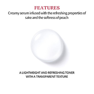 SKINFOOD Peach Sake Facial Toner 135ml - Tighten Pores and Sebum Control - Skin Moisturizing, Refining, & Hydrating Facial Toners for Oily Skin - Enlarge and Deep Pores Remedy (5.41 fl.oz.)