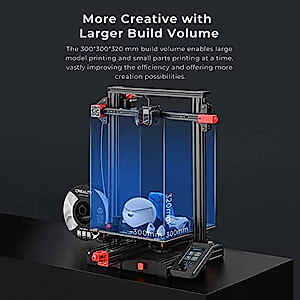 Official Creality Ender 3 Max Neo FDM 3D Printer Ender 3 Max Upgraded with CR Touch Automatic Leveling Dual Z-axis Red Metal Extruder 32-bit Silent Mainboard 11.8 x 11.8 x 12.6 Build Volume