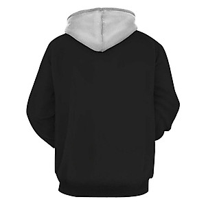 Wish Costume Shop Persona 5 P5 Cosplay Costume Hoodie Anime Joker Sweatshirt (M, Black 1)