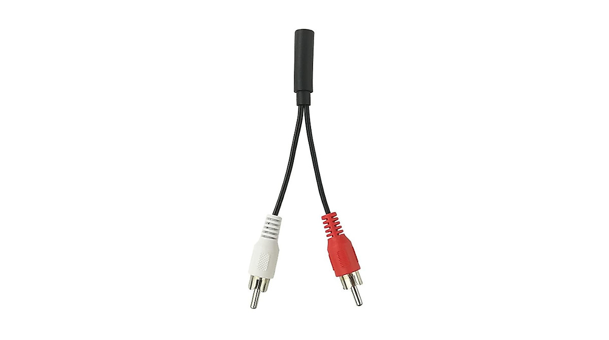 C&E 6-Inch RCA Y Cable - Connect Audio Devices Easily