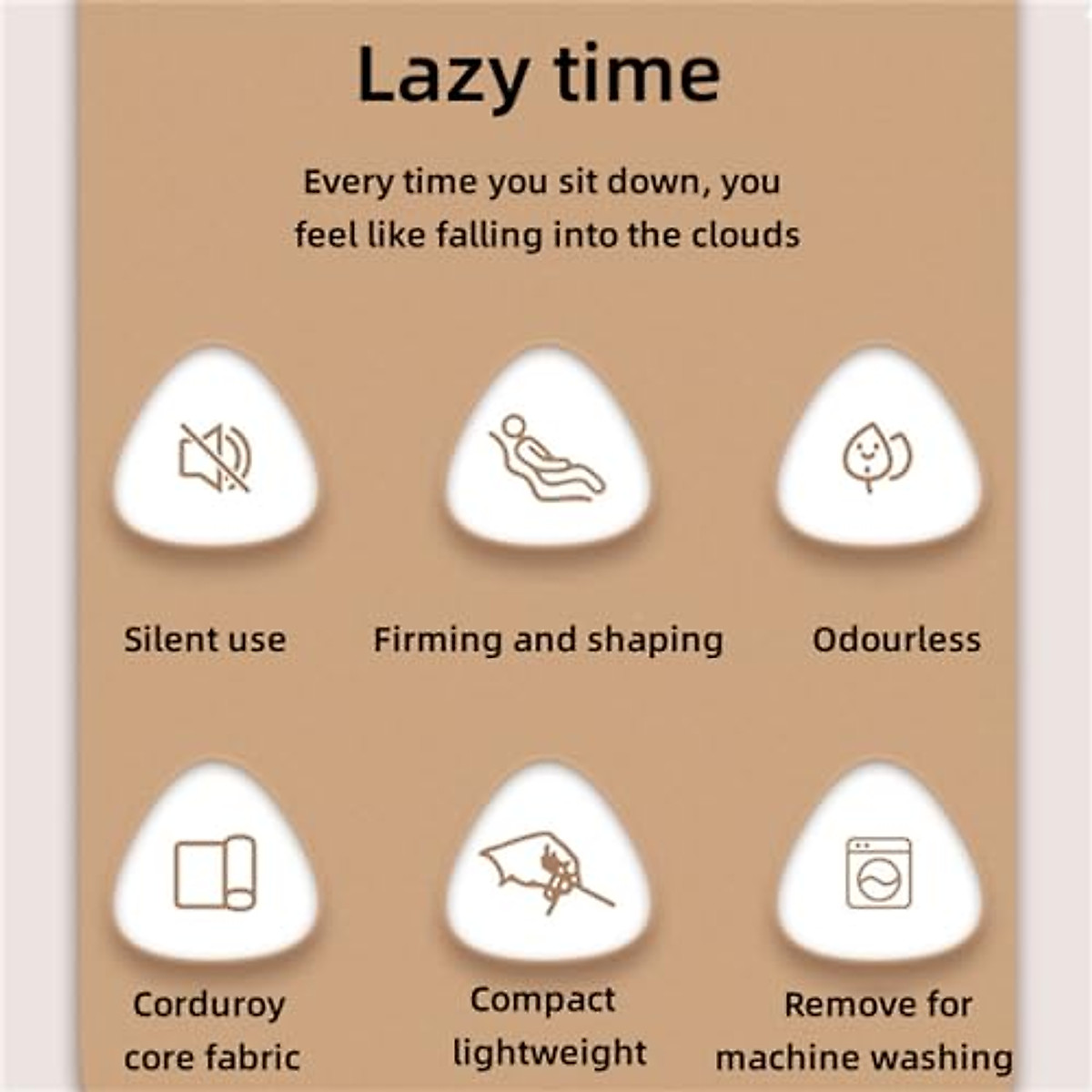 DAUTAI Soft Corduroy Stuffable Bean Bag, Fluffy Lazy Sofa for Adult Teen, High Skin-Friendly Softness Thick Texture, Pets Dogs/Cats Room Furniture (No Filler),Yellow,XL