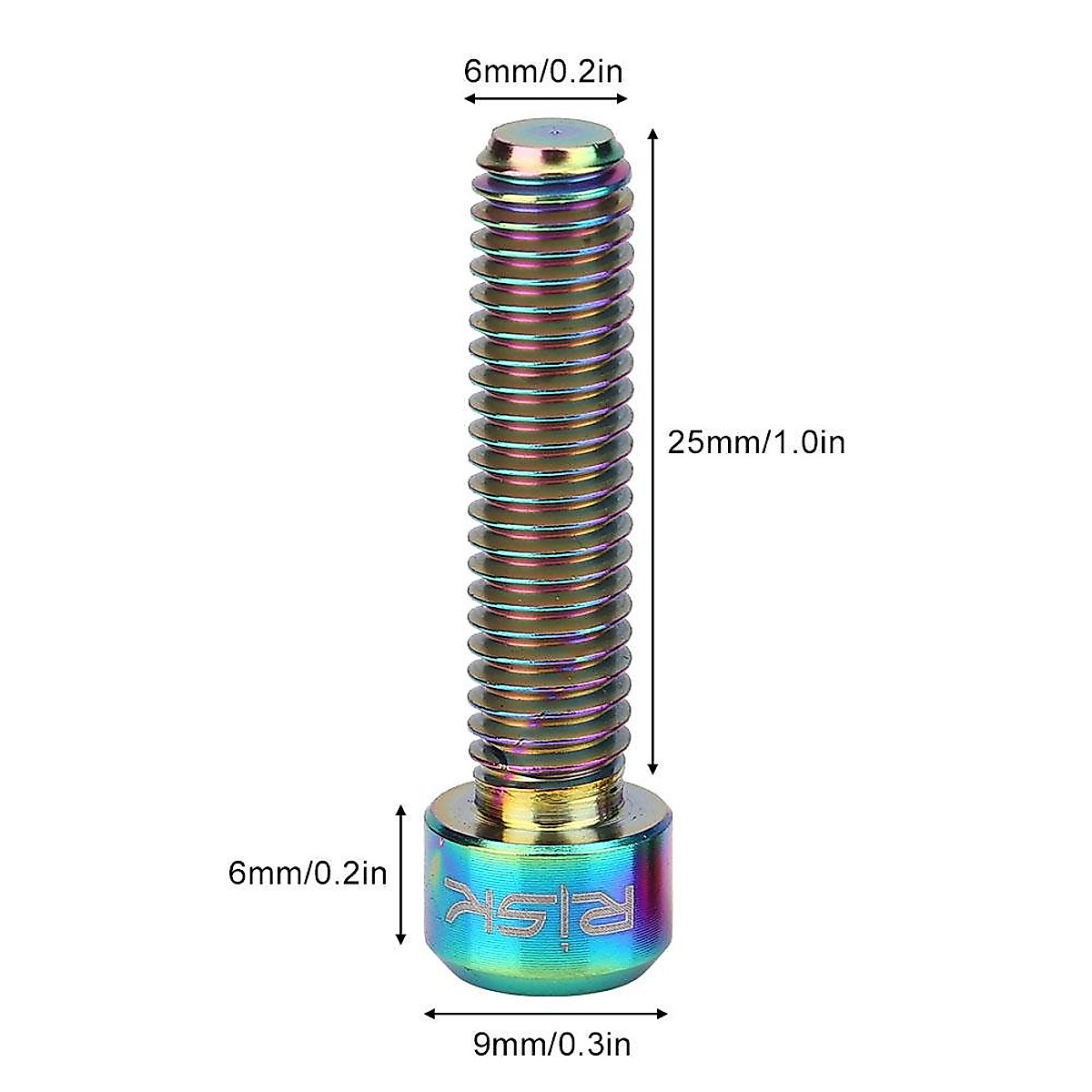 Vbestlife Disk Brake Bolts Hex Bolt 2Pcs M6 X 25mm Screw Bolts for Mountain Bike ycle Disc Brake Caliper