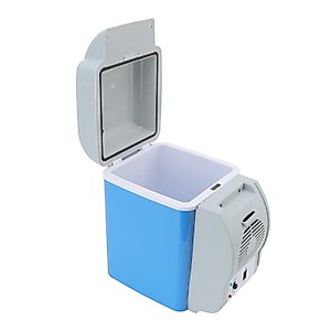 Gugxiom 12V Personal Thermoelectric Cooler/Warmer, 7.5L DC Portable Refrigerators, Mini Car Fridge, for Skincare, Beverage, Food, Cosmetics, Home, Dorm, Office and Car