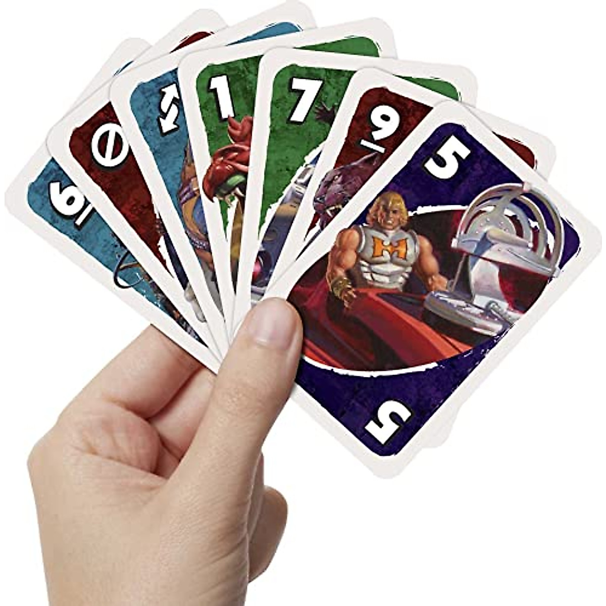 Mattel Games ​UNO Masters of The Universe Card Game for Kids, Adults and Game Night with Special Rule for 2-10 Players