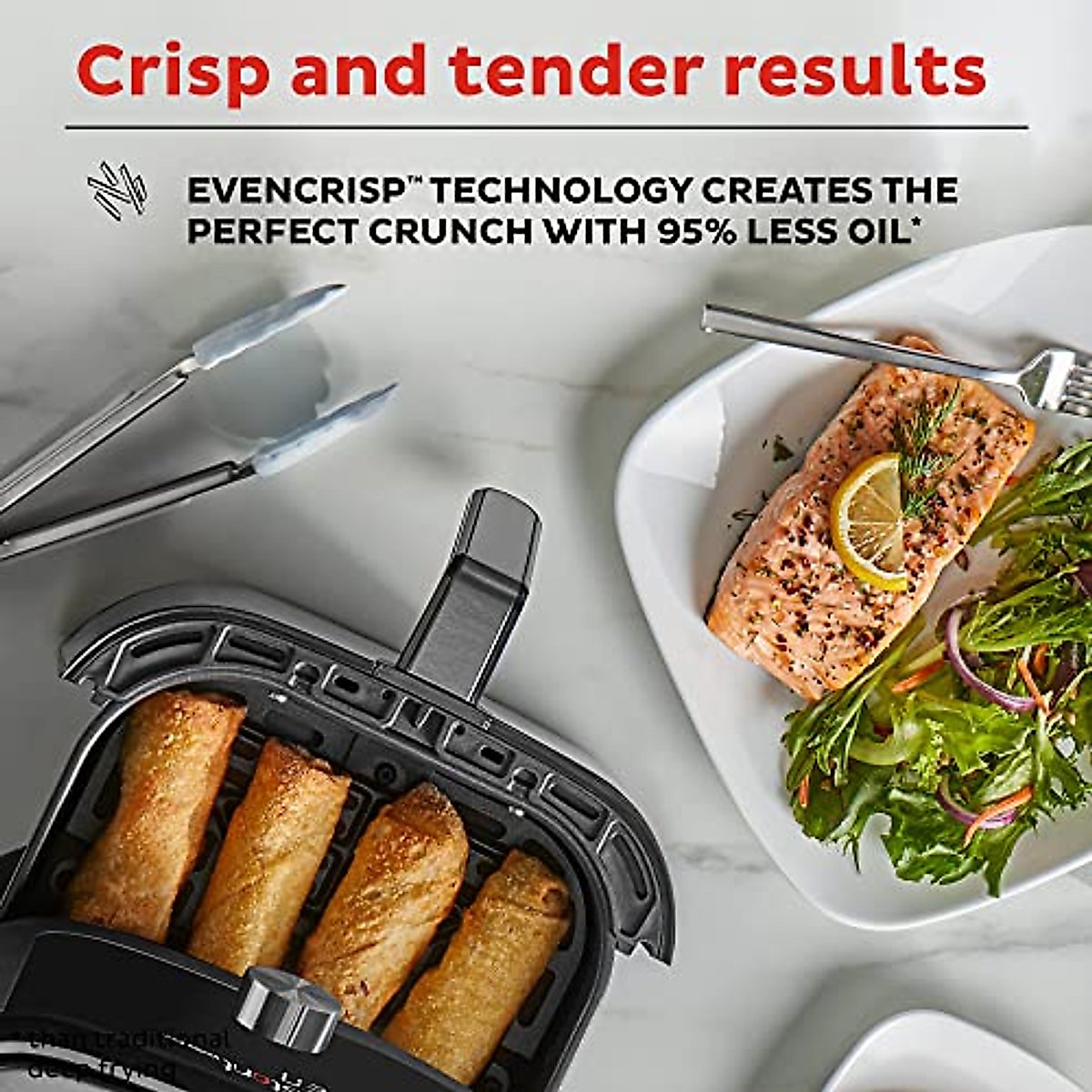 Instant Vortex Plus 6-in-1, 4QT Air Fryer Oven, From the Makers of Instant Pot with Customizable Smart Cooking Programs, Nonstick and Dishwasher-Safe Basket, App With Over 100 Recipes, Stainless Steel