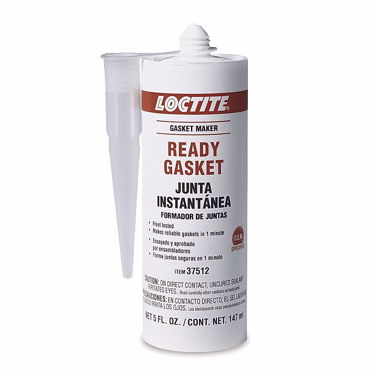 Loctite Ready Gasket – 1-Minute Flange Sealant & Gasket Maker for Automotive: Sensor-Safe, High Temp, Low-Odor | Black, 190mL Aerosol Can (PN: 37512-494150)