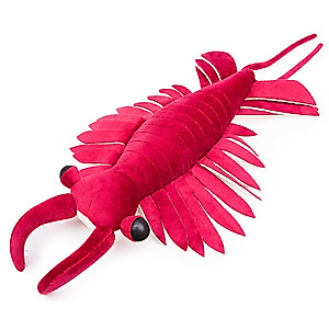 ZHONGXIN MADE Realistic Cambrian Ancient Organism Anomalocaris Plush Toy - 21" Lifelike Cambrian Creature Anomalocaris Stuffed Animals Model Plushie, Unique Plush Gift for Kids
