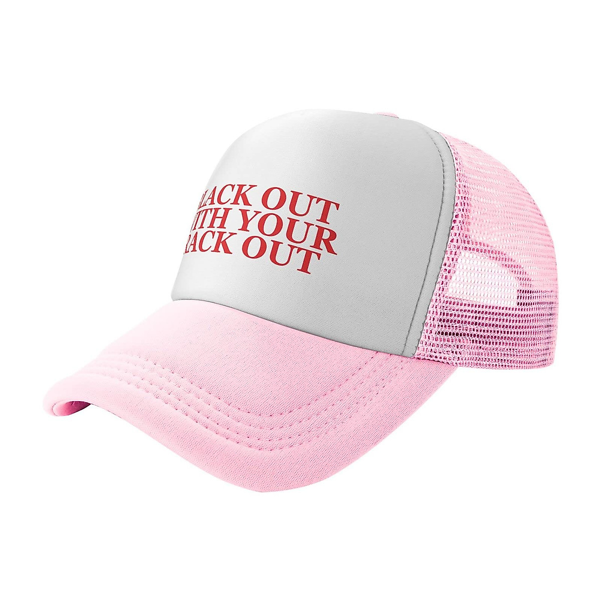 Black Out with Your Rack Out Hat Unisex Adult Trucker Hats Adjustable Cap for Adults Classic Fishing Caps