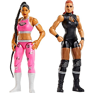Mattel WWE Becky Lynch vs Bianca Belair Championship Showdown Action Figure 2-Pack with RAW Women's Championship, 6-inch