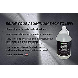 Bosh Chemical Alumabright Aluminum Cleaner & Brightener & Restorer (2 Gallon Case)
