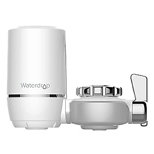 Waterdrop Water Filter for Sink, 320-Gallon Faucet Mount Water Filtration System for Tap Water, NSF Certified Reduces Chlorine & Bad Taste with 1 Replacement Filter