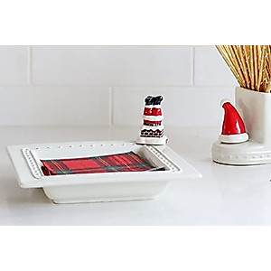 Nora Fleming Hand-Painted Mini: Down the Chimney (Santa Legs) A256