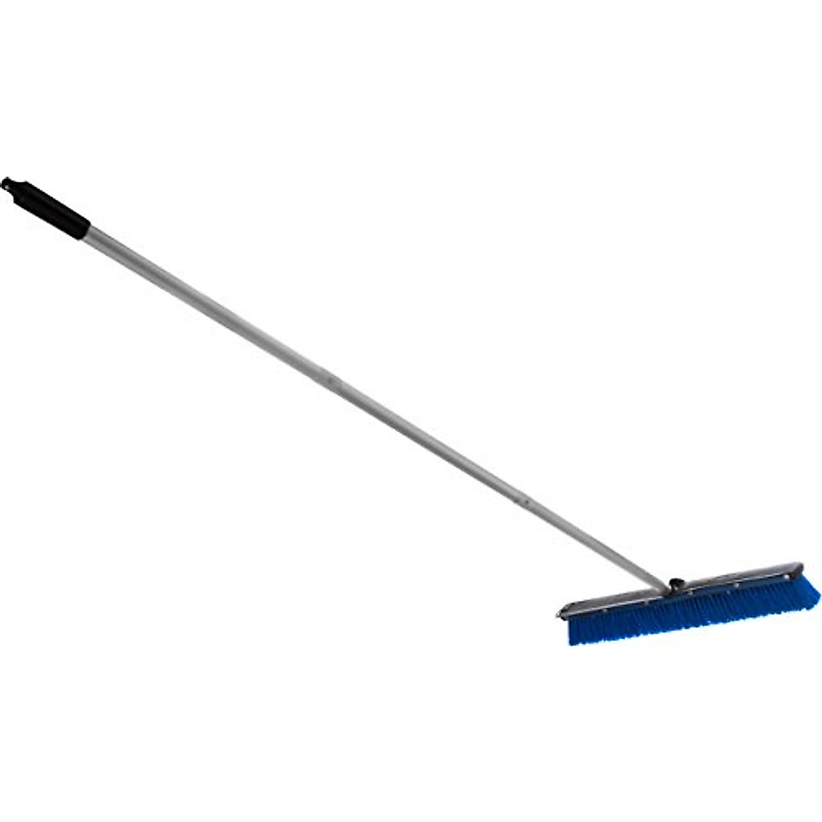 Carlisle FoodService Products 3621962414 Sweep Complete Aluminum Handle Floor Sweep with Squeegee, Plastic Bristles, 24" Length, 3" Bristle Trim, Blue