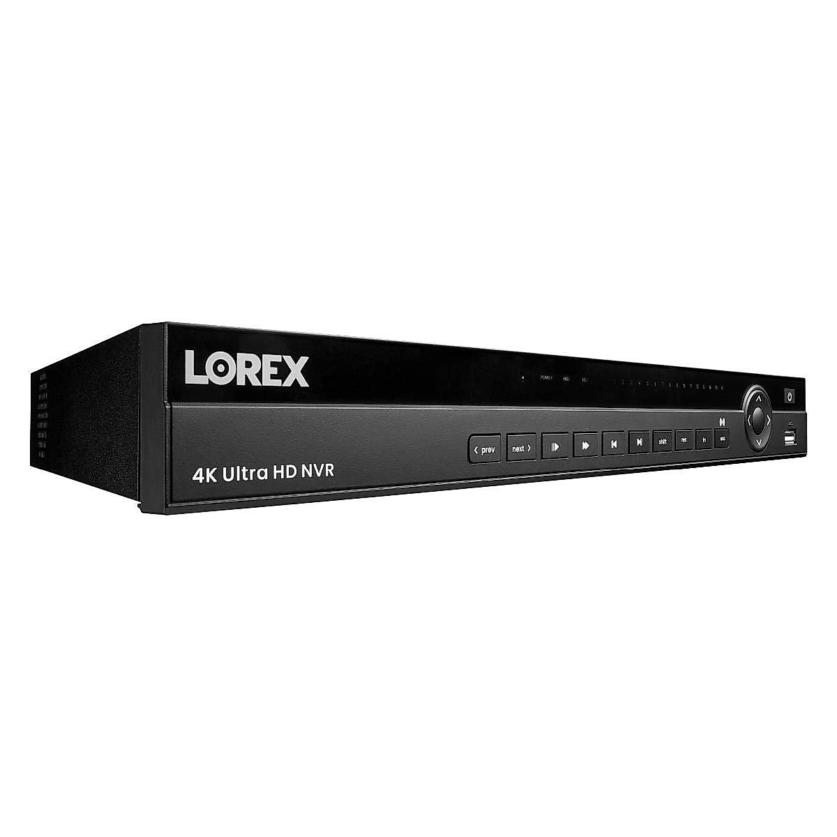 Lorex N881A38B Series 32 Channel 4K 2x4TB IP Ultra HD Security System Network Video Recorder (NVR) with Lorex Cloud Connectivity, Audio, Black (Recorder Only)