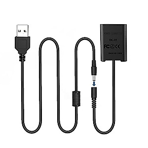 F1TP NP-BX1 Dummy Battery DK-X1 DC Coupler USB Cable kit for Sony Cybershot ZV-1, DSC-RX1, RX1R, RX100 II III IV V VI VII, M2 M3 M4 M5 M6/B M7, HX50 HX90 HX300 WX300 WX350 WX500 Cameras.
